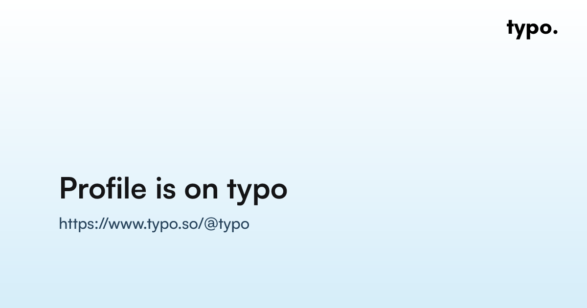 Typo – Your Workspace for Life, Public & Private | Typo